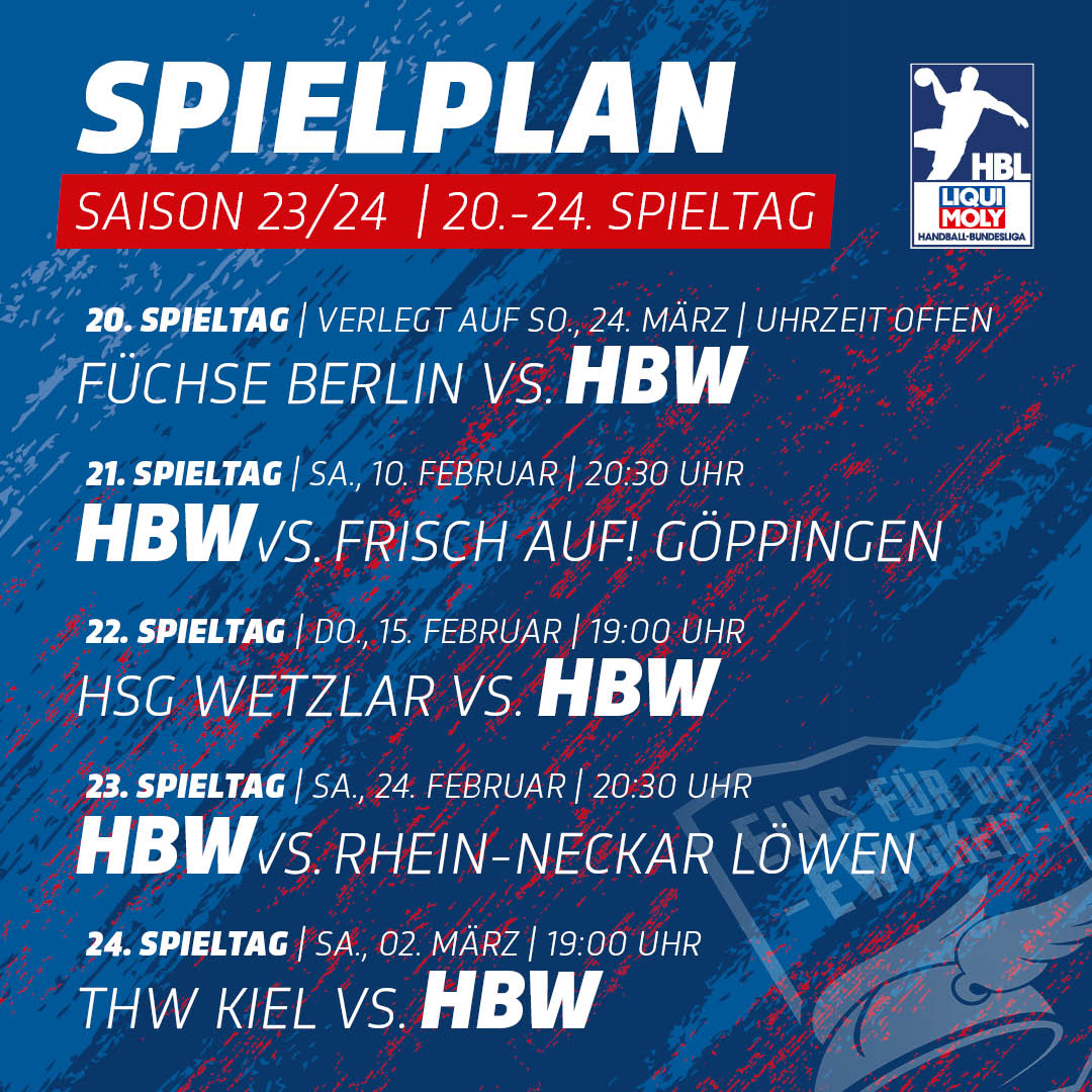 Neue Spieltage Stehen Fest HBW Balingen Weilstetten neue-spieltage-stehen-fest-hbw-balingen-weilstetten
